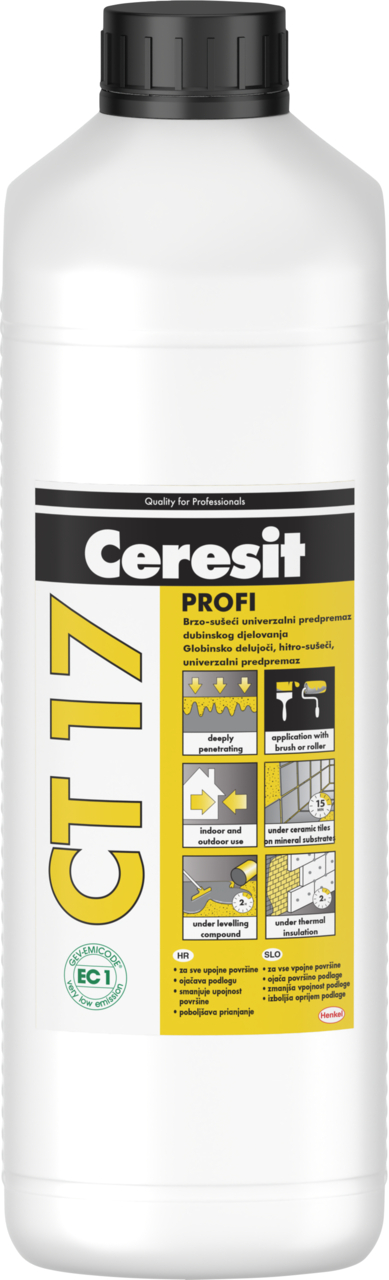 Temeljni premaz za upojne podloge, CT 17, 2 l, CERESIT - Bit Promet